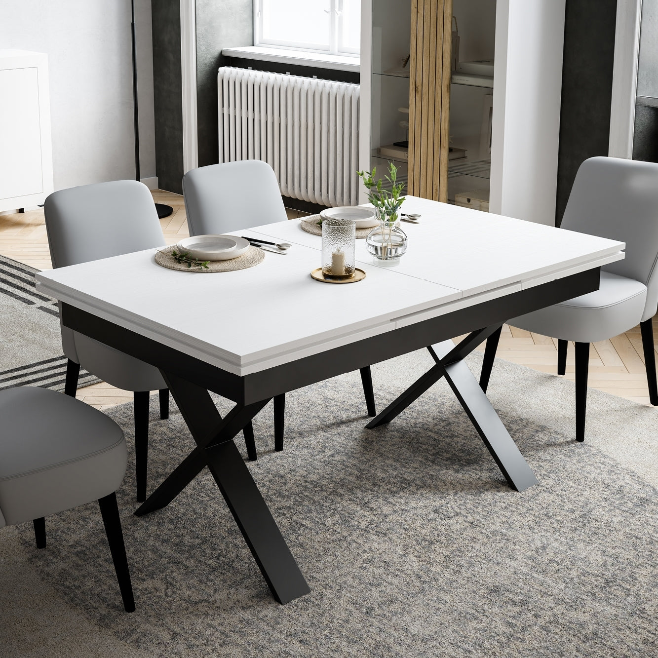 MESA CRUZADA ASPAS – DeMuebles Sevilla Outlet